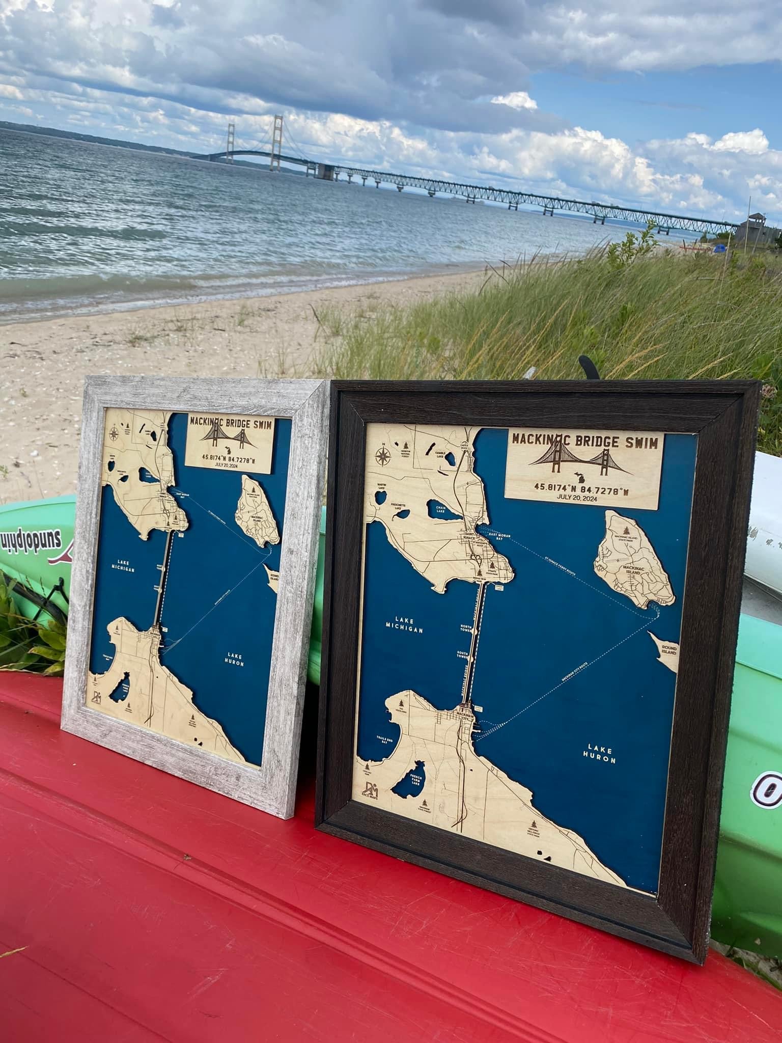 Mackinaw Bridge Swim – Race Maps
