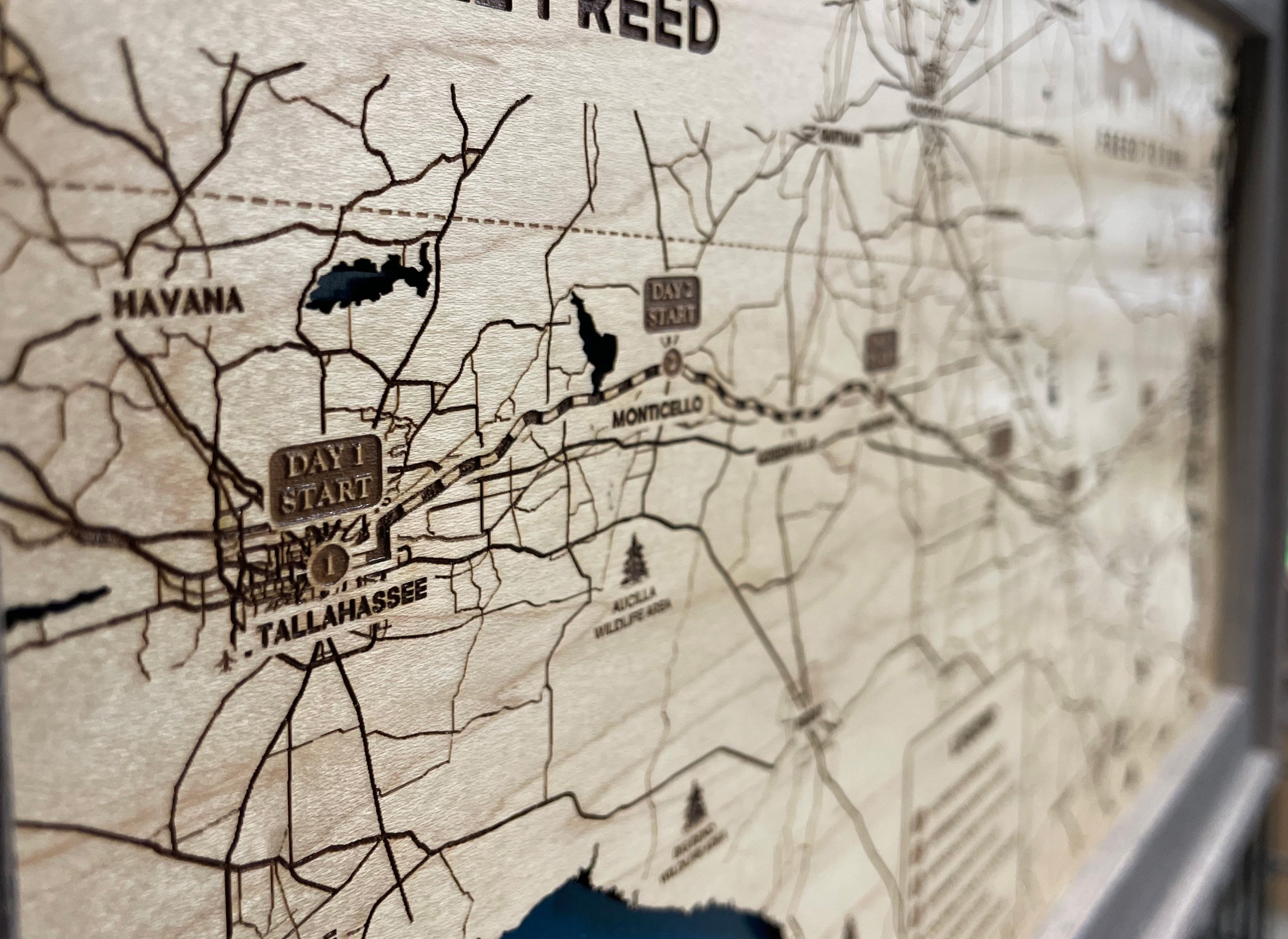 Race Maps | Wooden Map Art | Inspired By Your Journey