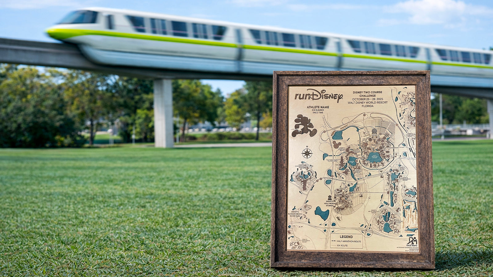 Race Maps | Wooden Map Art | The Art of Endurance