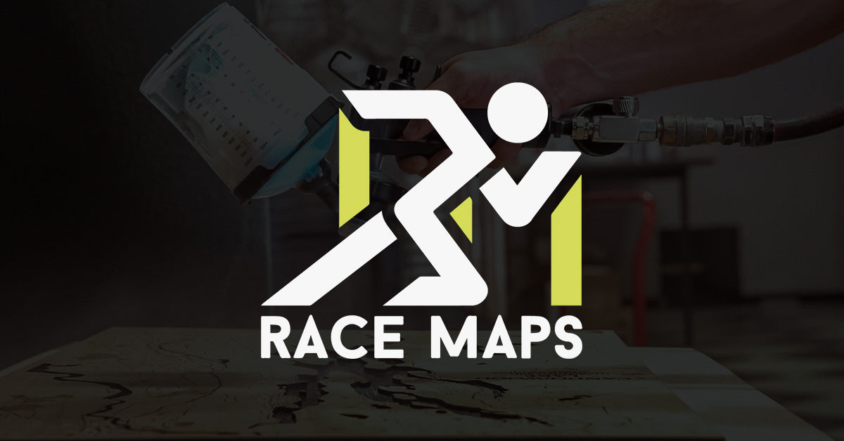 Race Maps | Wooden Map Art | Inspired By Your Journey